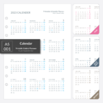 A5_001 Calendar | Printable Schedule Planner