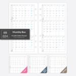 BB_024 Yearly Schedule Calendar | Printable Schedule Planner