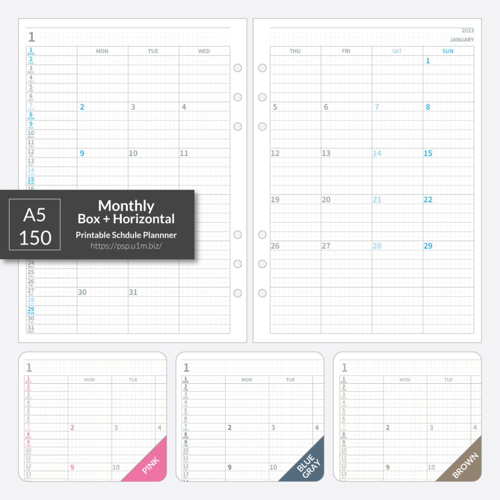 A5 | Printable Schedule Planner